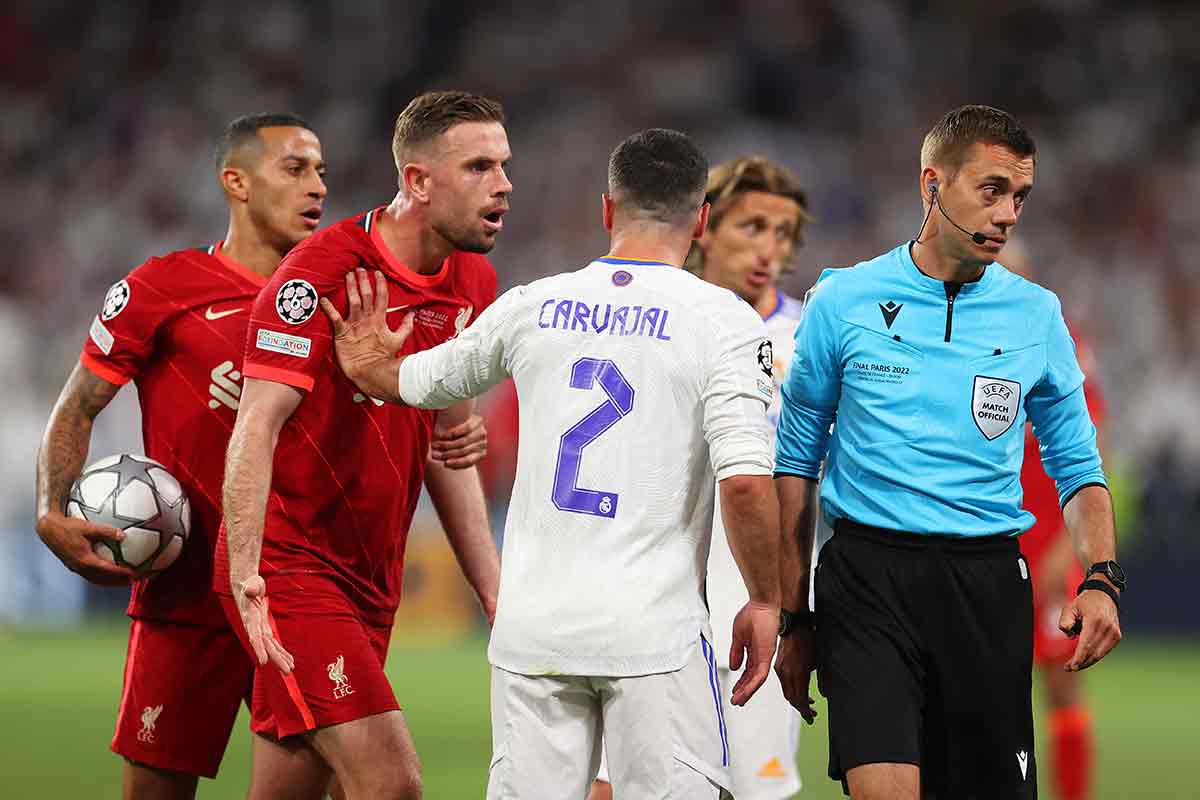 Clément Turpin en el Liverpool, 0 - Real Madrid, 1 - La Galerna